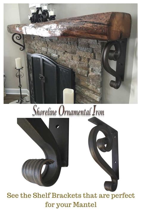 Standard Brackets Shoreline Ornamental Iron Rustic Fireplace