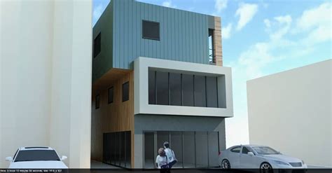 某駅前、店舗併用賃貸住宅の計画案cg。プレゼン用資料で作成しました。 建築 Archimodel Architecture