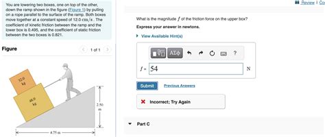 Solved You Are Lowering Two Boxes One On Top Of The Other
