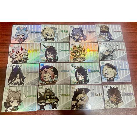 Genshin Impact Chibi Thin Card Collect And Complete Your Collection