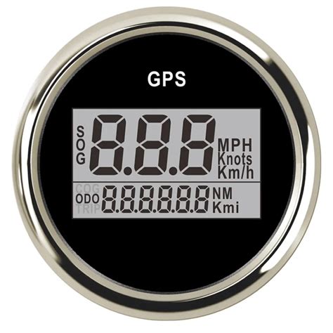 52mm Gps Speedometer Odometer Digital Boat Speedometer Gauge 0~999