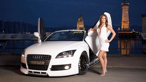 Girls And Cars Free Hd Widescreen 1920x1080 Coolwallpapersme