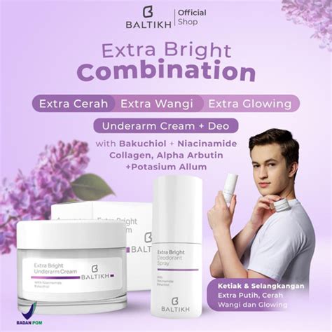 Jual Krim Pemutih Ketiak Dan Selangkangan 1 Set Baltikh Extra Bright
