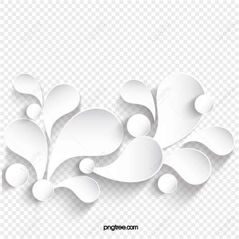 흰색 종이 입체 Png 일러스트 및 벡터 이미지 무료 다운로드 Lovepik