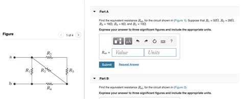 Solved Part A Find The Equivalent Resistance Rab For The