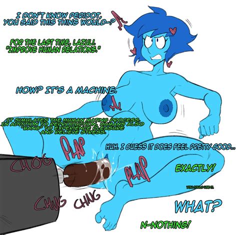 Rule 34 1girls Blue Hair Blue Skin Dildo English Text Female Guillion Toshkarts Lapis Lazuli