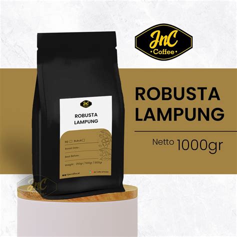 Jual Biji Kopi Bubuk Robusta Lampung Jnc Coffee 1 Kg 1kg Shopee Indonesia