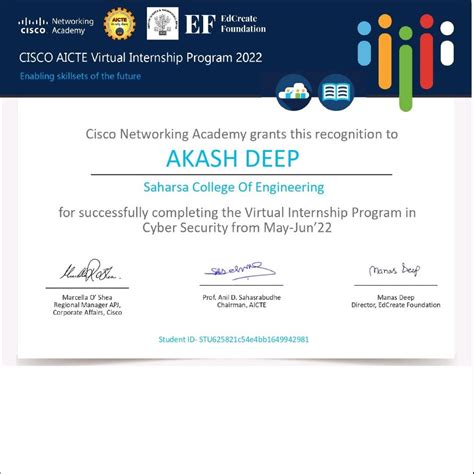 akash deep on linkedin cibersecurity cisco cisconetworking aicte