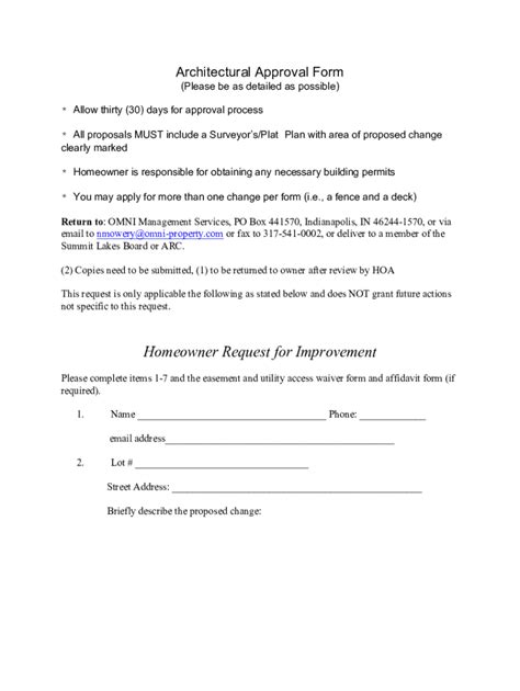 Fillable Online Architectural Approval Form Nabr Network Fax Email Print Pdffiller