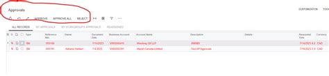 hiding approve commands under time and expenses approvals community
