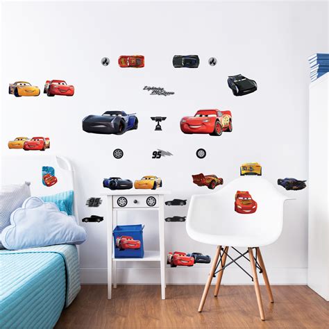 Disney Cars 3 Wall Removable Wall Stickers Walltastic