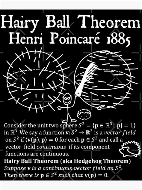 Hairy Ball Theorem Henri Poincare Algebraic Topology Vintage Math