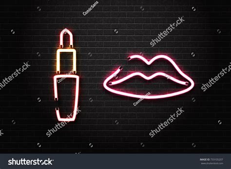 Vector Realistic Isolated Neon Retro Signs Stock Vector Royalty Free