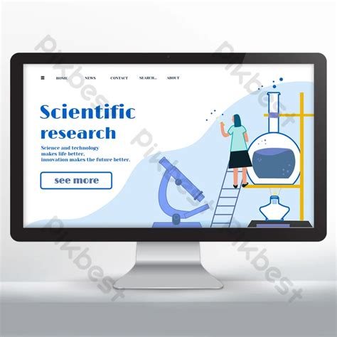 Scientific Research Web Design Ai Free Download Pikbest