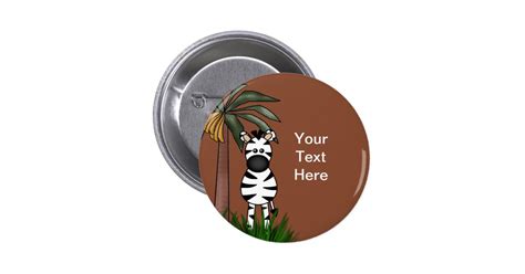 Zebra Buttons Zazzle