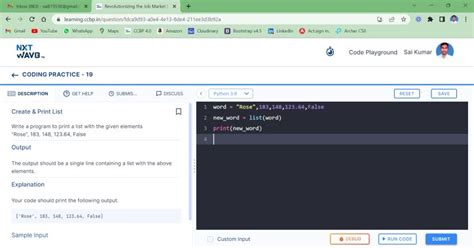 Pythonprogramming Sai Kumar Byagari