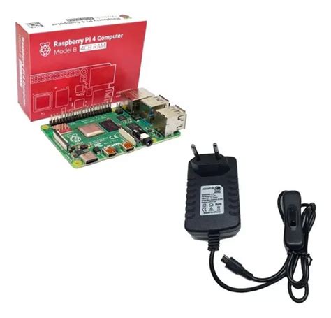 Kit Basico Raspberry Pi4 Model B 4gb De Ram Fonte Frete Grátis