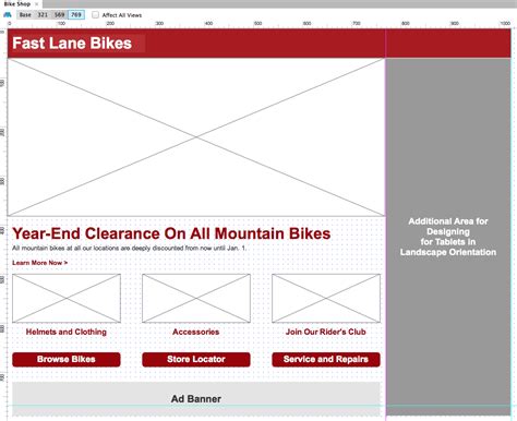 How To Create Responsive Prototypes With Adaptive Views In Axure Rp 7