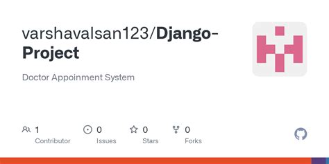 Github Varshavalsan Django Project Doctor Appoinment System