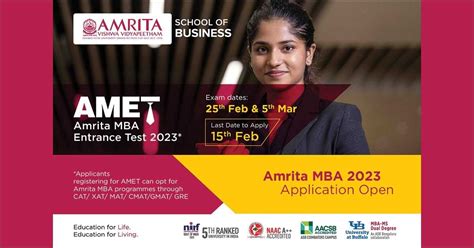 Amrita School Of Business Opens 2023 Application