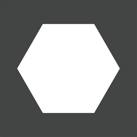 Hexagon Glyph Inverted Icon 14380857 Vector Art At Vecteezy