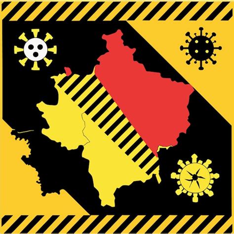 Mapa De Bosnia Y Herzegovina Mapa A Rayas En Una Franja Negra Sobre Un