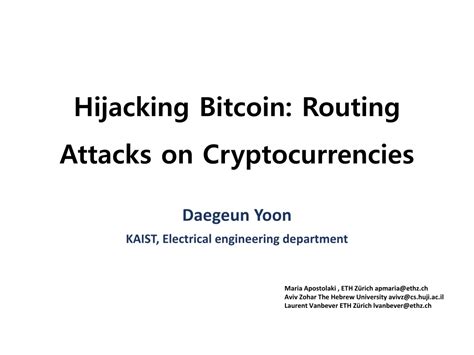 Ppt Routing Attacks On Cryptocurrencies Hijacking Bitcoin Powerpoint Presentation Id8995449