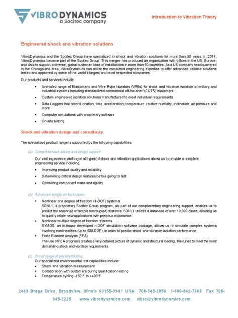 Vibration Theory General Pdf Damping Nonlinear System