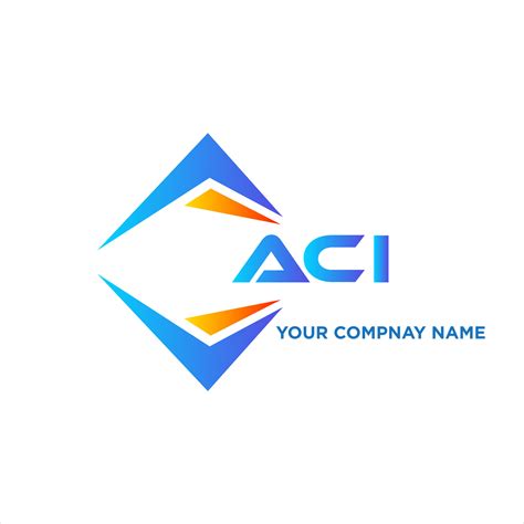 Aci Abstract Technology Logo Design On White Background Aci Creative