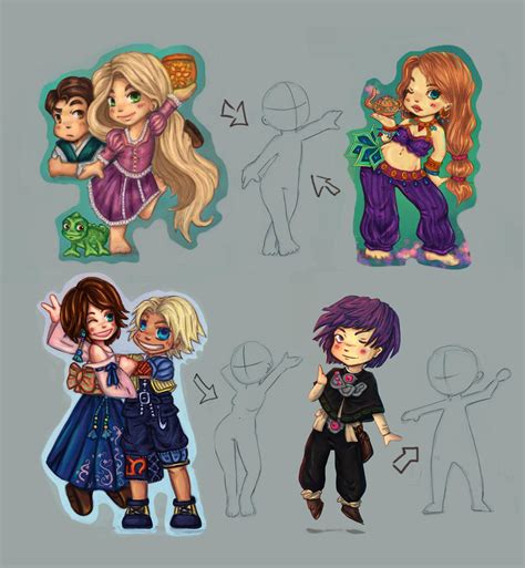 Different Styles Of Chibis By Majdarts On Deviantart