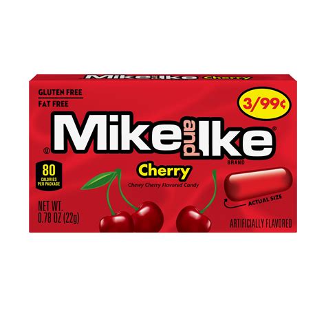 Mike And Ike Cherry 078 Oz Box All City Candy