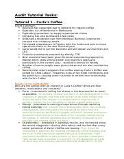 Audit Tutorial Tasks Docx Audit Tutorial Tasks Tutorial 1 Carla S
