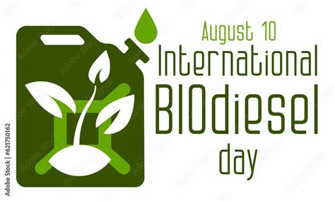 Green Biofuel Sign Fuel Canister With A Sprout International