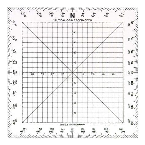 Linex 2802 Nautical Protractor 130 X 130 Mm