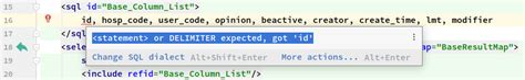 Idea Mybatis Xml 提示 Or Delimiter Expected Got Id Harries Blog™
