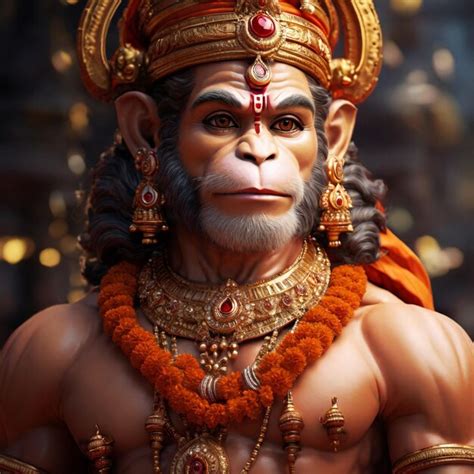 Premium Photo Devotee Of Shri Ram Shri Hanuman Ji