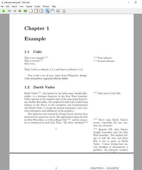 Bug With Sidenotes Overflow And Don T Continue To The Next Page TeX