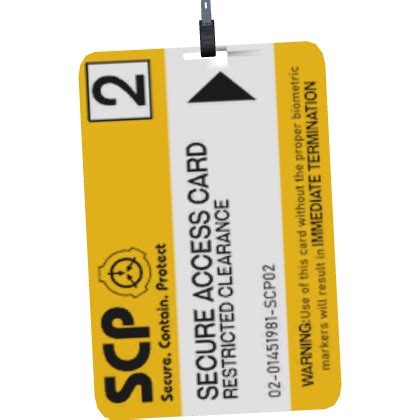 SCP Security Keycard Level Roblox