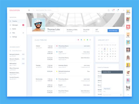 Student Profile Ui Design By Zivile Zickute On Dribbble