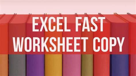 Fast Worksheet Copy Excel Tips Mrexcel Publishing