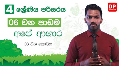 06 වන පාඩම අපේ ආහාර 03 වන කොටස 04 ශ්‍රේණිය පරිසරය Youtube