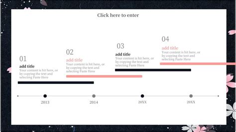 Black And White Picture With Pink Flowers And Line Graph Diagram Google Slide Theme And