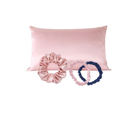 Silk Pillowcase And Scrunchies торгон дэрний уут And үсний боолт