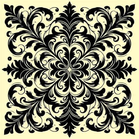 Collection Of Simple Geometric Seamless Ornamental Vector Leaf Patterns And Swatches Premium