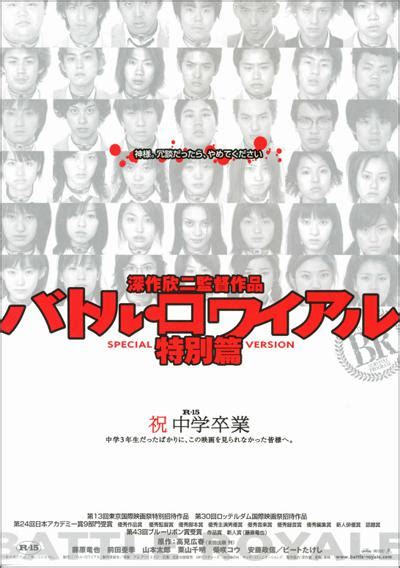 映画「バトル・ロワイアル 特別篇」の完全ガイド キャスト・公開日・評価・感想