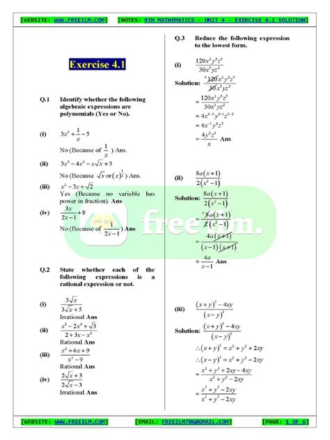 9th Math Ch 4 Ex 4 1 Pdf