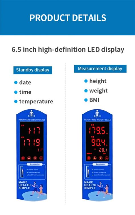 Weight And Height Measuring Machine Sh Ultrasonic Height And Weight