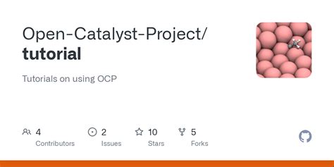 github open catalyst project tutorial tutorials on using ocp