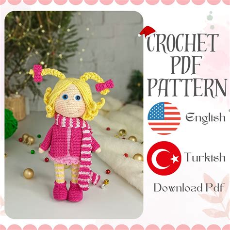 Cindy Lou Crochet Pattern Amigurumi Cindy Lou Pdf Christmas Doll