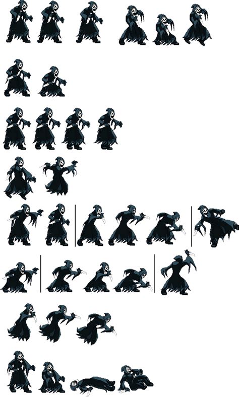 Ghostface Scary Movie Sprite Sheet 2 By Spider Monkie On Deviantart